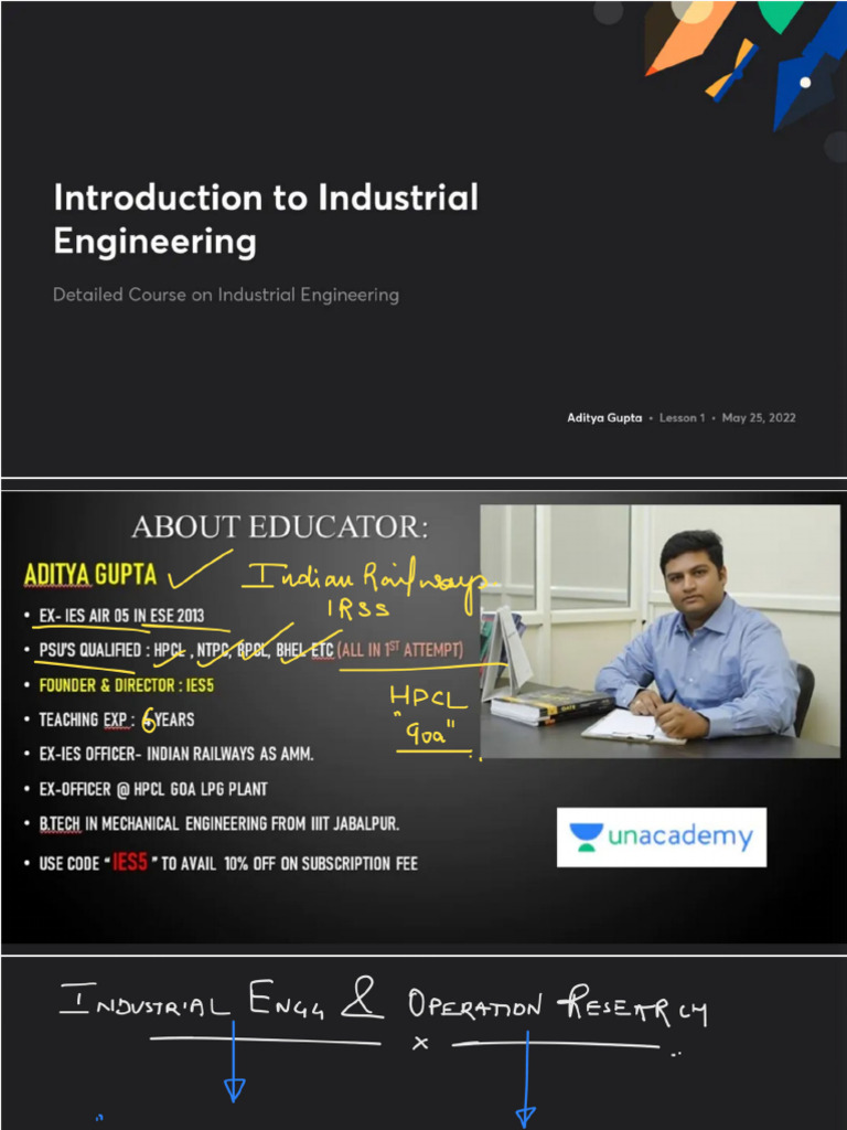 Introduction To Industrial Engineering With Anno | PDF