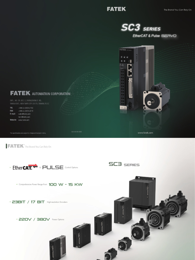 SC3 Series Servo Drive Features | PDF | Power Supply | Resistor