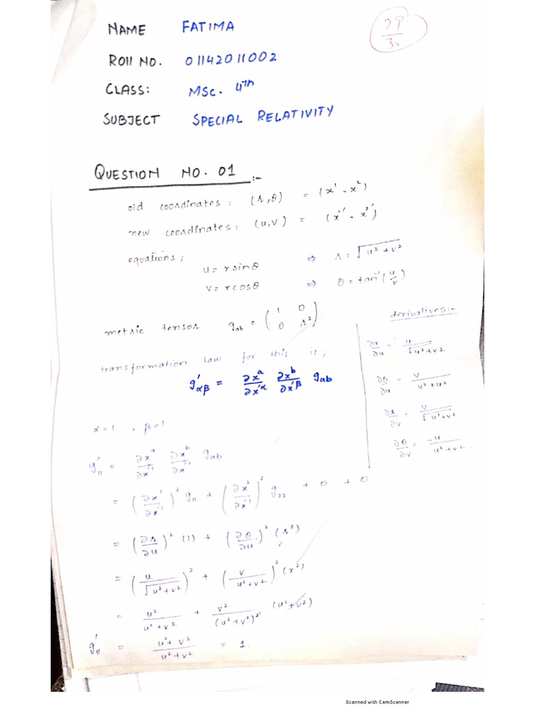 SR 1st+ 2nd Sessional Solved Paper | PDF