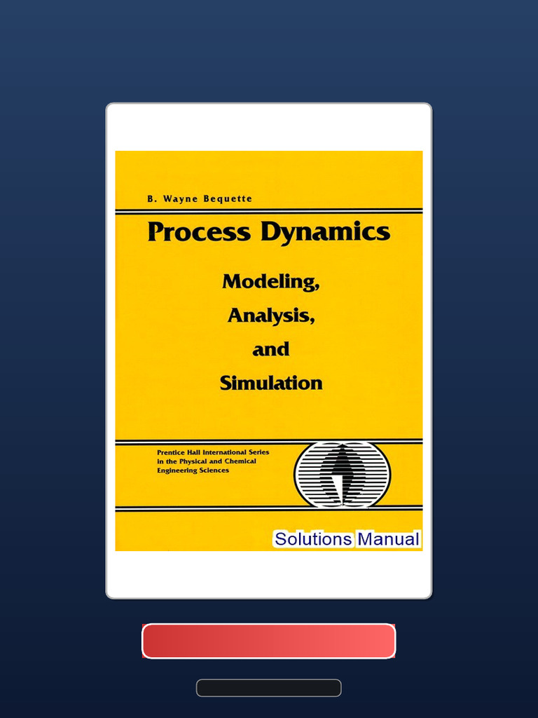 Process Control Modeling Design and Simulation 1st Edition Bequette Digital Access | PDF ...