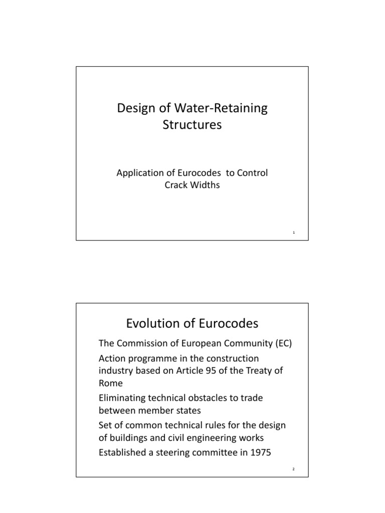 Design of Liquid-Retaining Structures | PDF | Prestressed Concrete ...