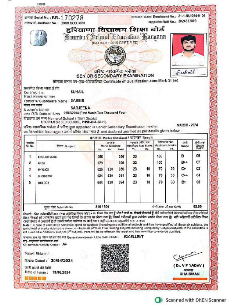 12th Marksheet Compressed Compressed Compressed Compressed Compressed | PDF