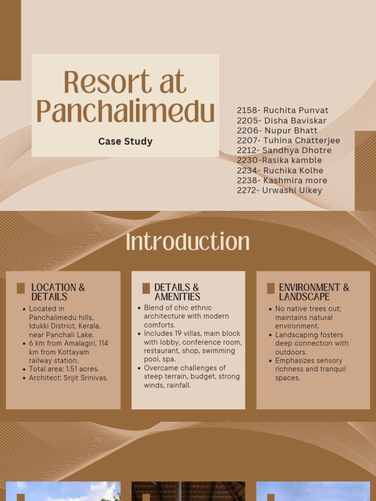 Resort at Panchalimedu: Case Study | PDF | Natural Environment | Earth ...