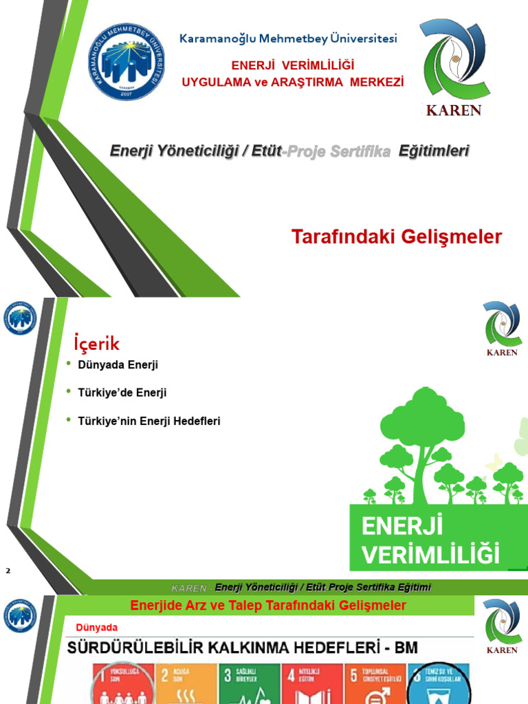 1-Enerji Arz Ve Talep Tarafındaki Gelişmeler | PDF