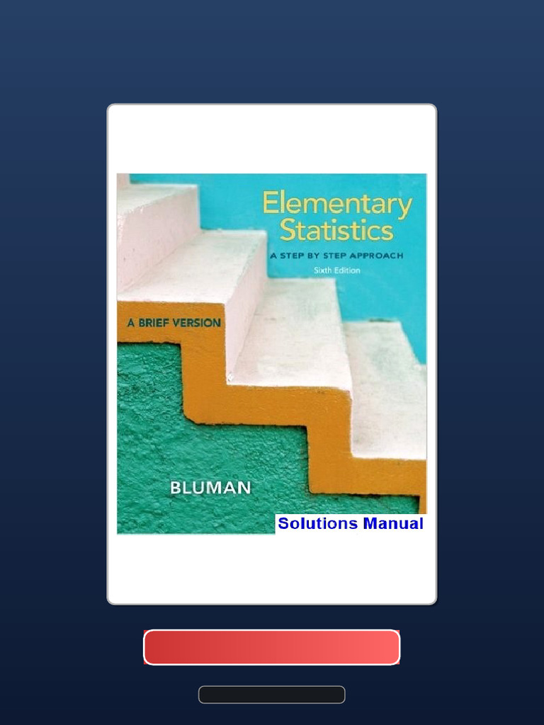 Complete Bundle Elementary Statistics A Brief 6th Edition Bluman | PDF | Confidence Interval ...