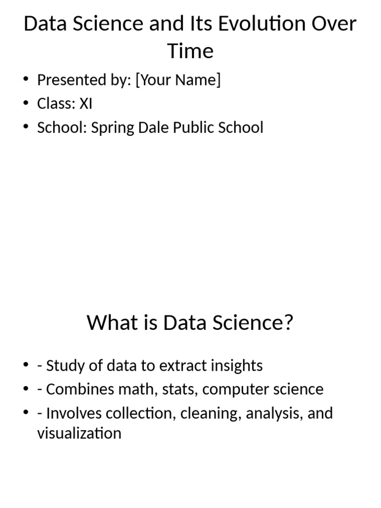 Evolution of Data Science Overview | PDF