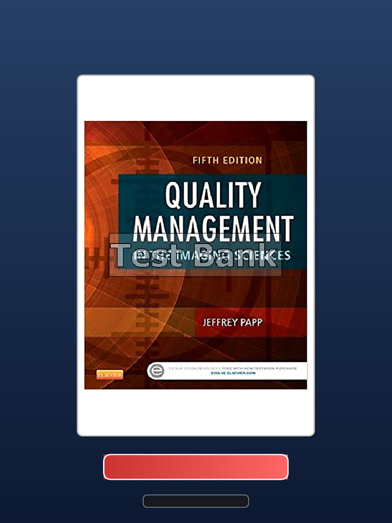 Quality Management in The Imaging Sciences 5th Edition Papp Digital ...