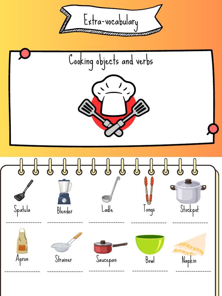 Cooking Objects and Verbs | PDF | Home | Western Cuisine