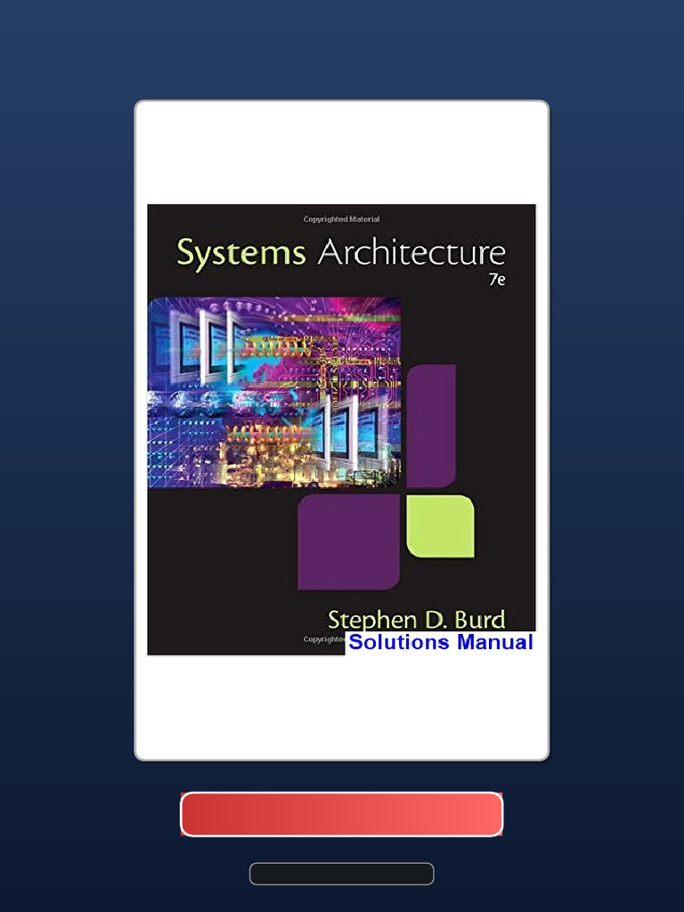 Complete Bundle Systems Architecture 7th Edition Burd | PDF | Multiple Choice | Learning