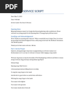 Church Anniversary Celebration Script | PDF | Theology