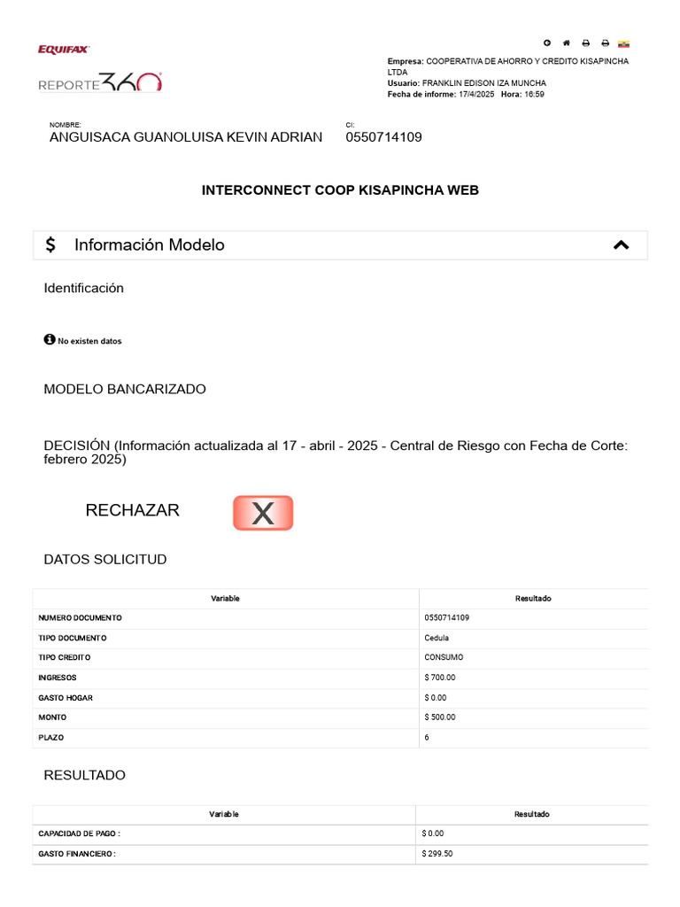 0550714109-Anguisaca Guanoluisa Kevin Adrian-17-04-2025 | PDF | Deuda ...