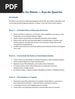 Resumo de "Os Maias" de Eça de Queirós | PDF