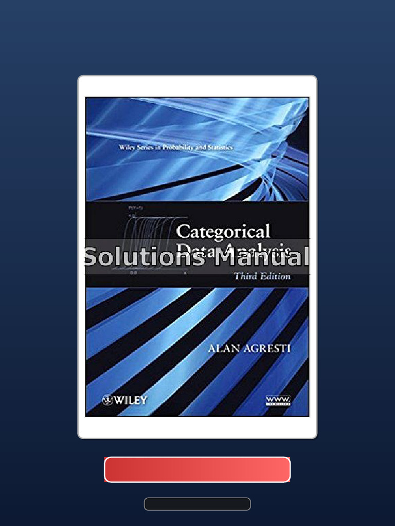 Categorical Data Analysis 3rd Edition Agresti Digital Access | PDF | Multiple Choice | Knowledge