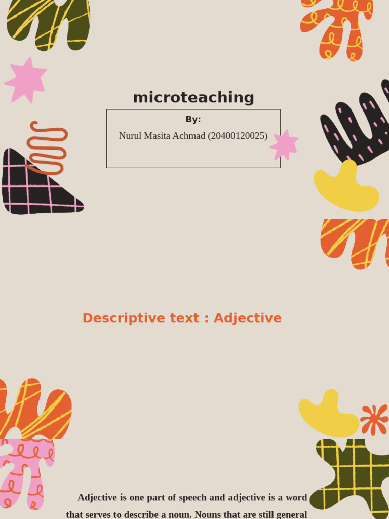 Microteaching by Nurul Masita Achmad | PDF