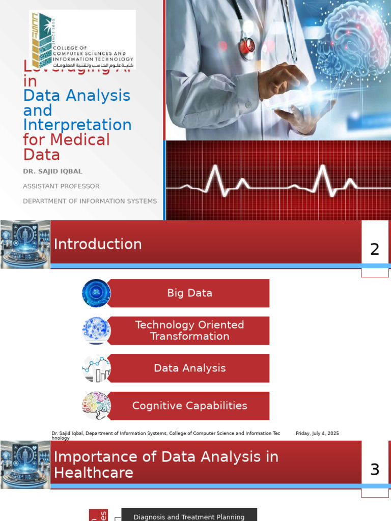 Lecture - Leveraging AI in Medical Data Analytics and Interpretation ...