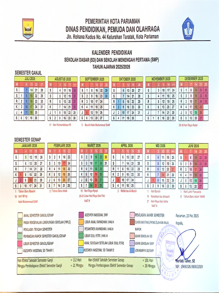 Kaldik 2025-2026 | PDF