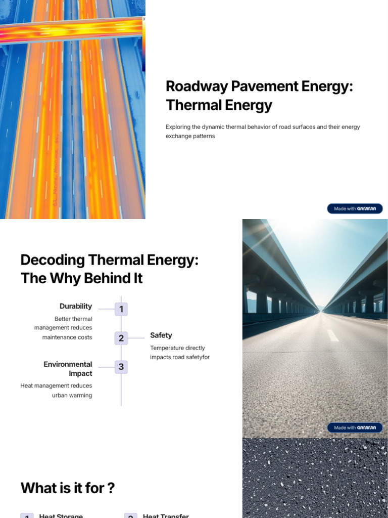 Thermal Energy in Road Pavement Systems | PDF | Road Surface | Concrete