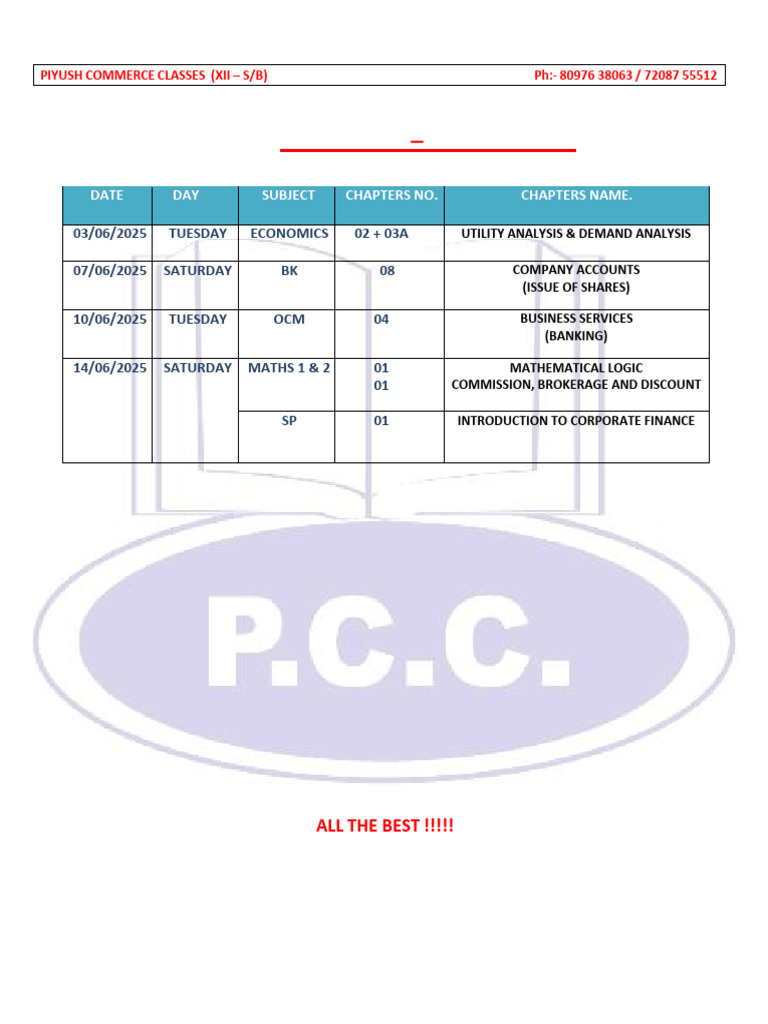 Xii SB Test Series-1 | PDF