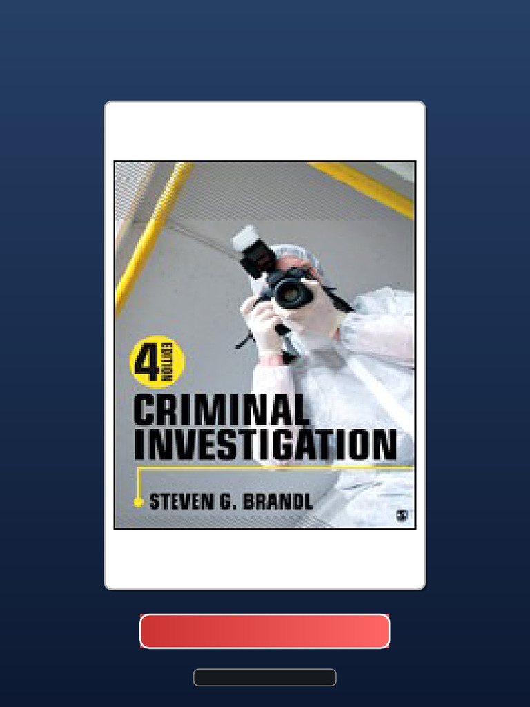 Complete Bundle Criminal Investigation 4th Edition Brandla HQ File ...