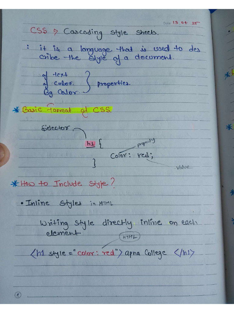 Handmade Notes Web Dev | PDF