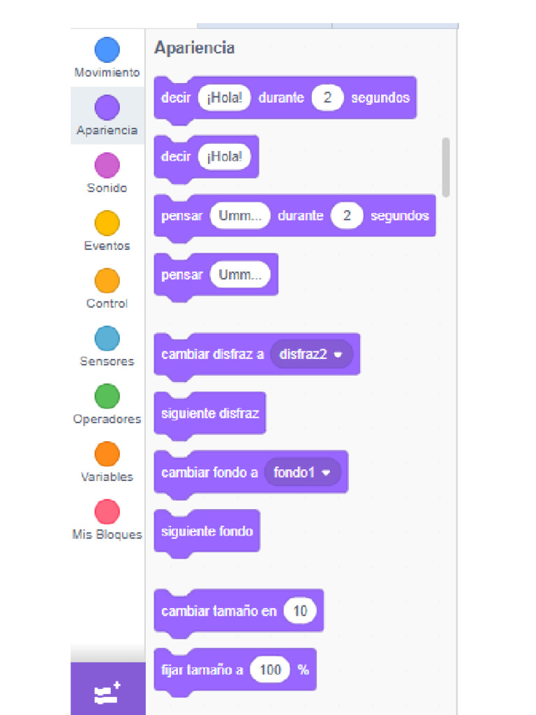 Bloques de Scratch | PDF