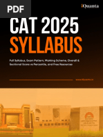 CAT 2025 Time Table IQuanta - July To Nov | PDF | Quadratic Equation | Equations