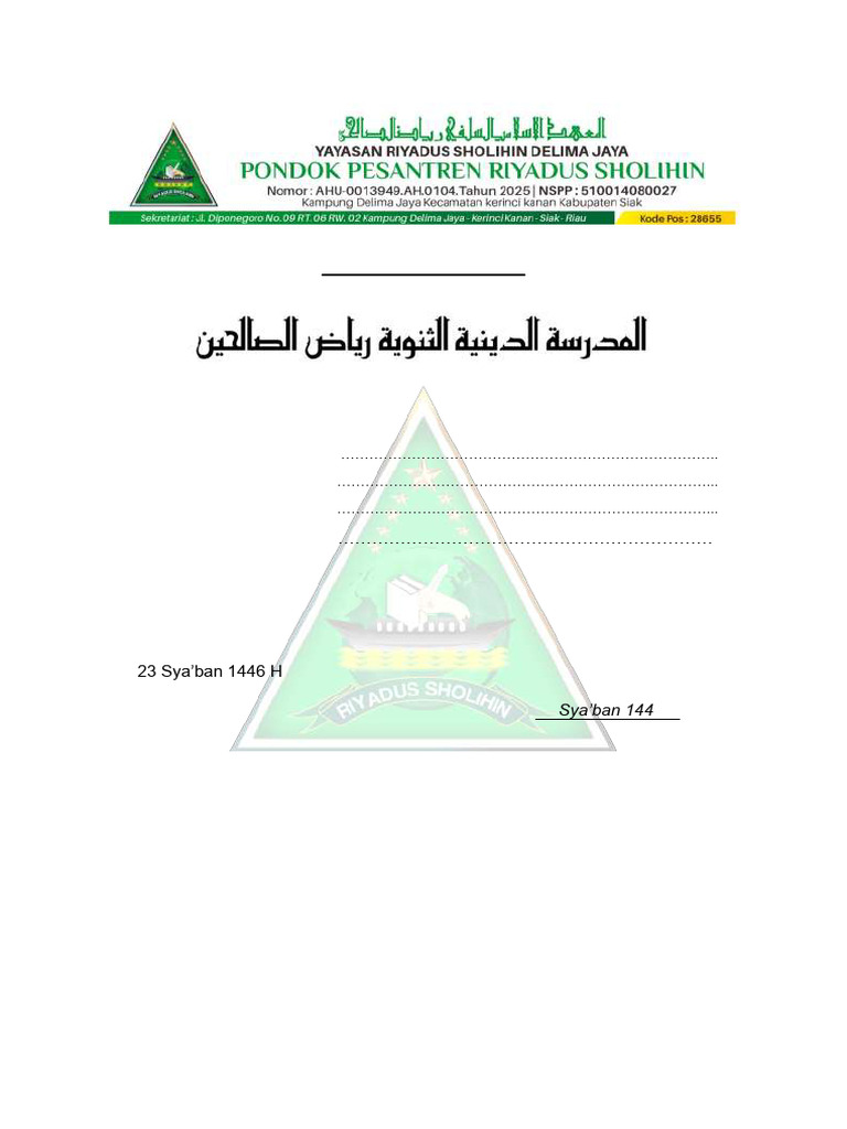 Contoh SYAHADAH KHATAMAN | PDF