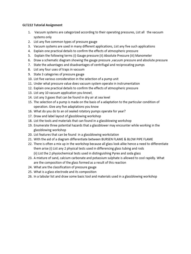 GLT222 Tutorial Assignment | PDF
