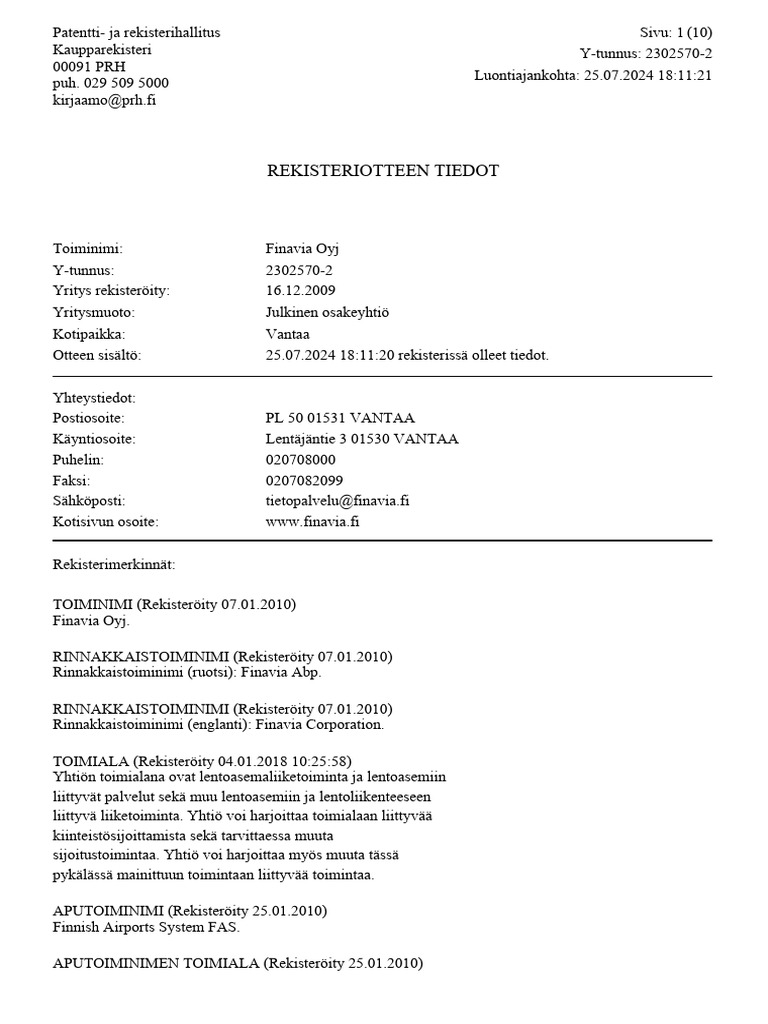 Finavia Oyj | PDF