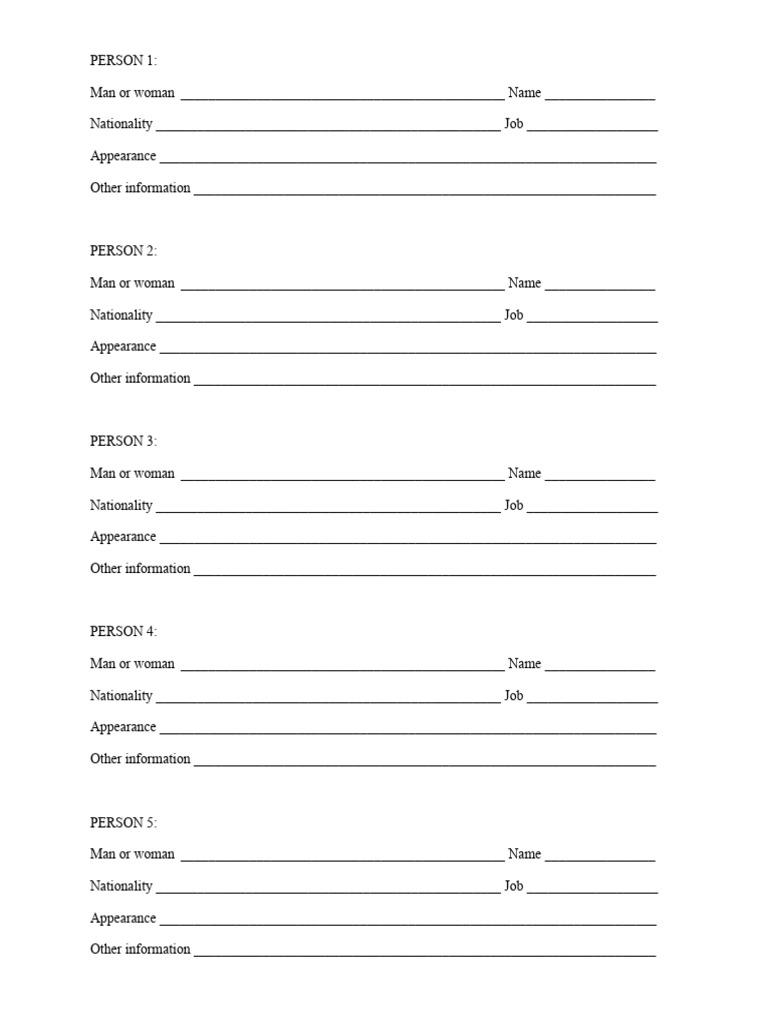Handout (Yes-No Game) | PDF