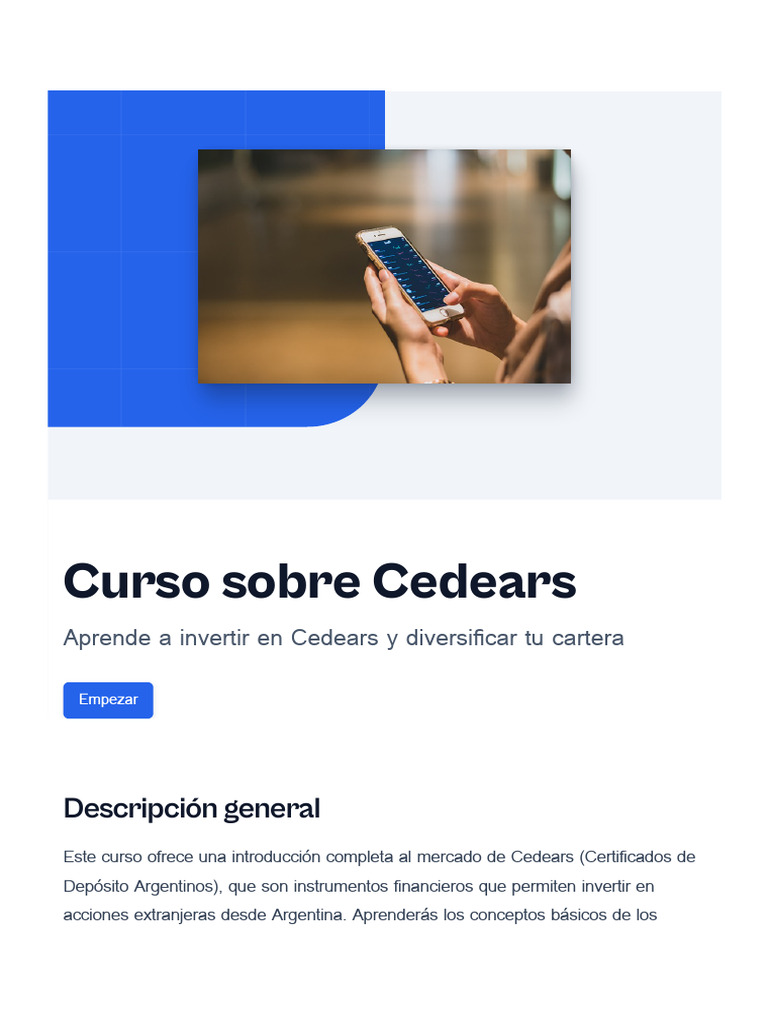 Curso Completo de Inversión en Cedears | PDF | Portafolio (Finanzas ...
