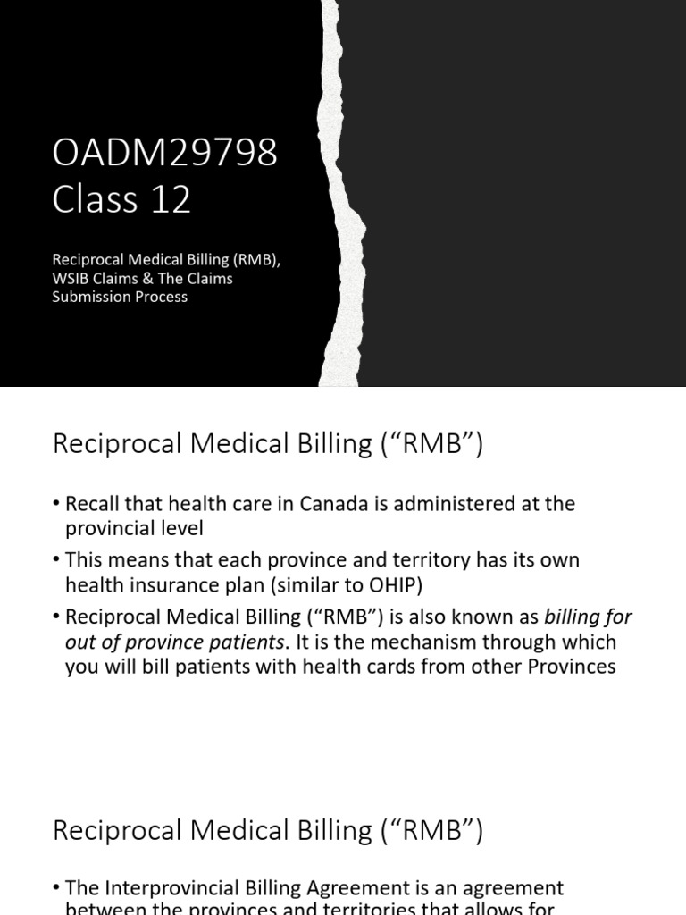 WSIB Claims & Reciprocal Billing Guide | PDF | Social Programs | Health ...