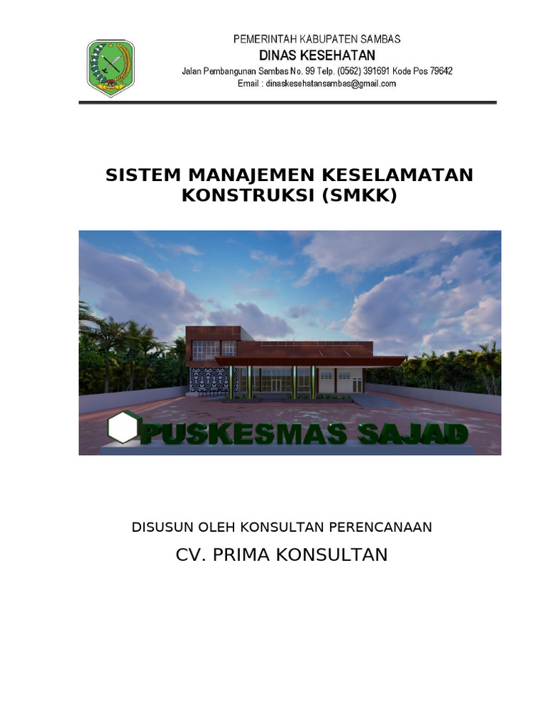 Rancangan SMKK Puskesmas Sajad | PDF