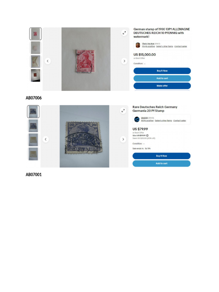 Stamp Examples (Ebay) | PDF
