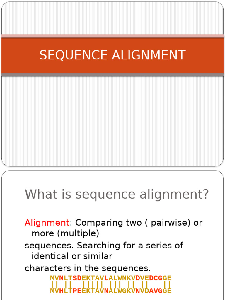 5 Sequence Alignment | PDF | Sequence Alignment | Nucleic Acid Sequence