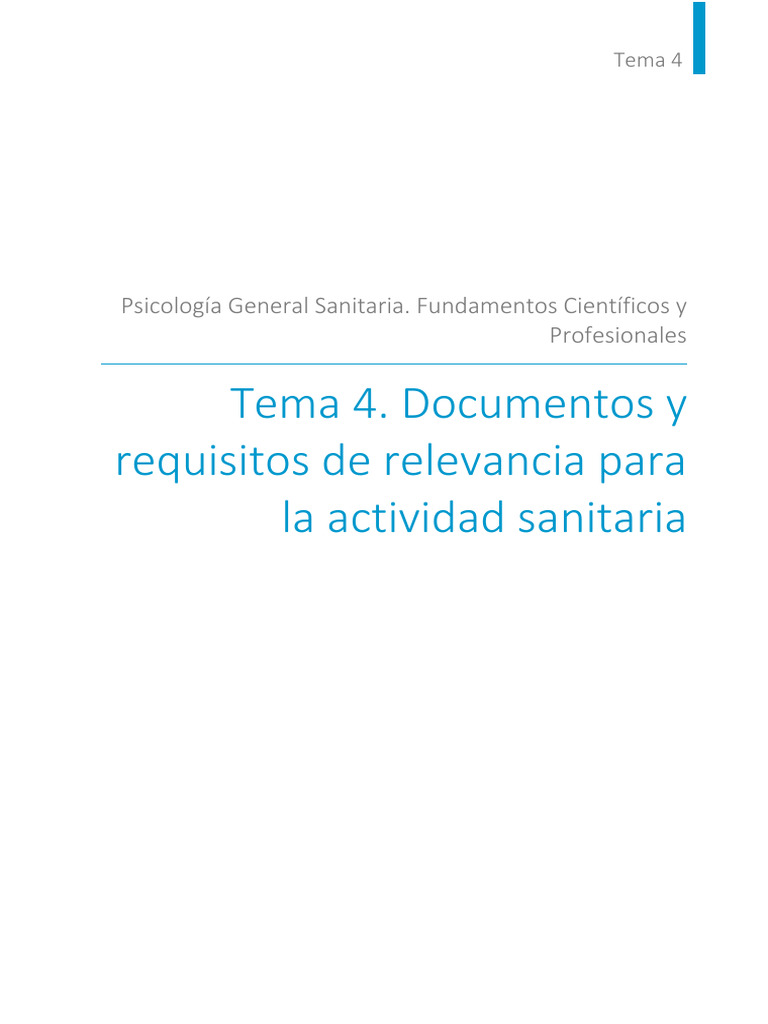 Full 6678 Tema 4. Documentos y Requisitos de Relevancia para La Actividad Sanitaria Esl-ES | PDF ...