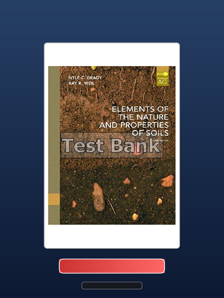 Elements of The Nature and Properties of Soils 3rd Edition Brady Digital Access | PDF | Multiple ...