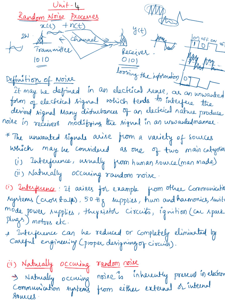 PTSP Unit4 Part2 Noise | PDF
