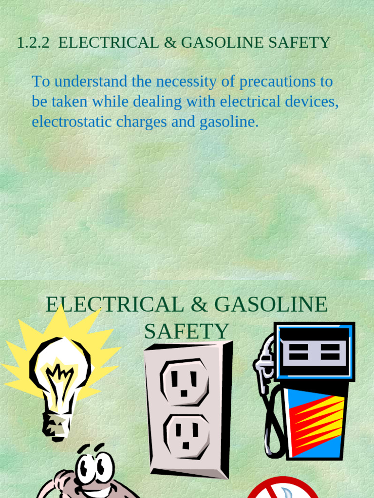 1.2.2 Electrical & Gasoline Safety | PDF