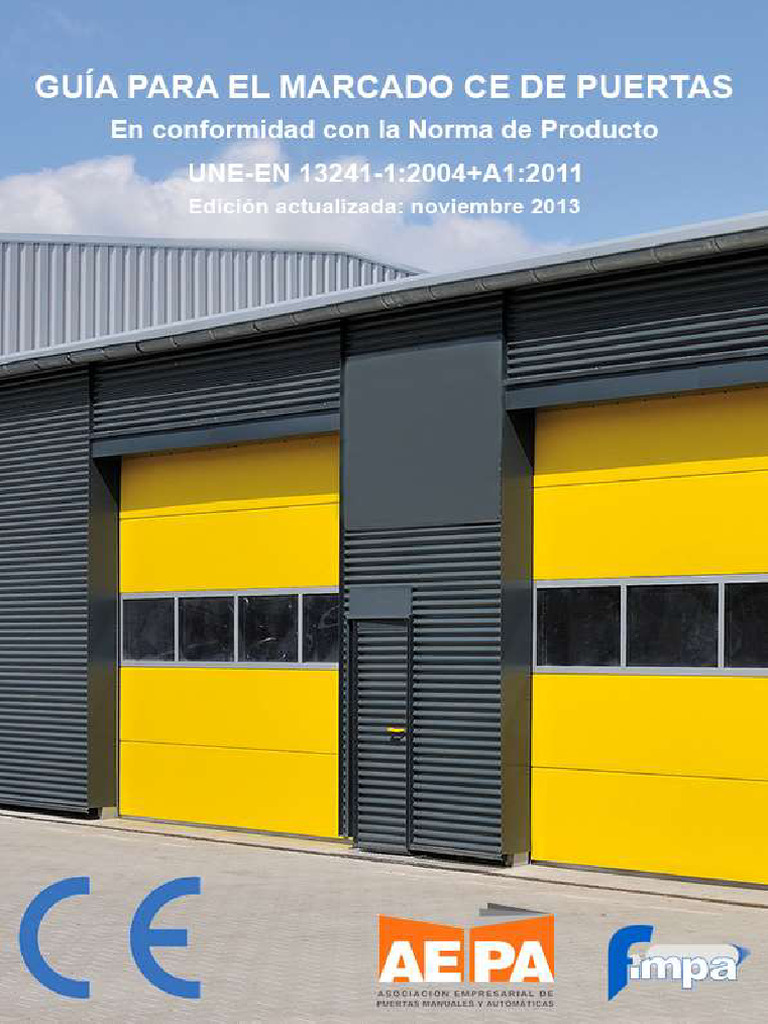 Guia Aepa Marcado Ce de Puertas Version Actualizada Nov 2013 | PDF | Regulación | Laboratorios