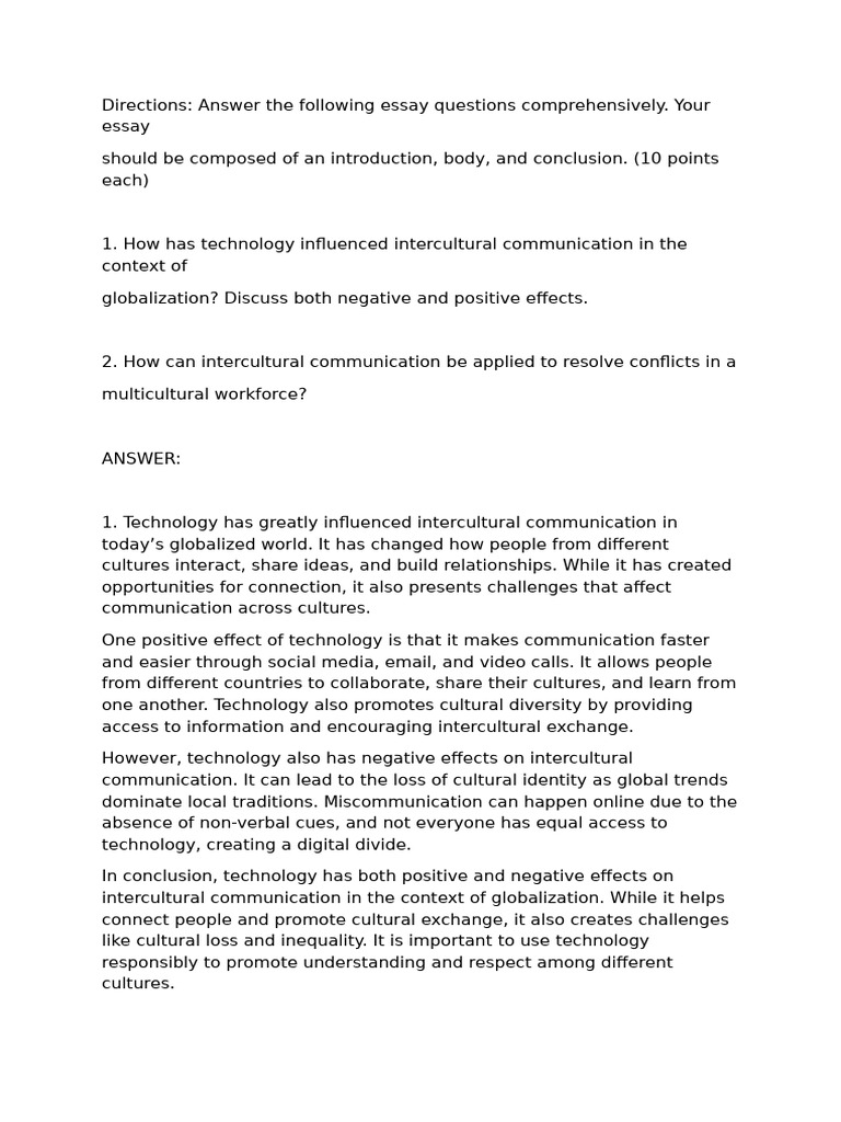 Mark Zedrix Zantua Bsme 1a Writing Activity - Intercultural ...