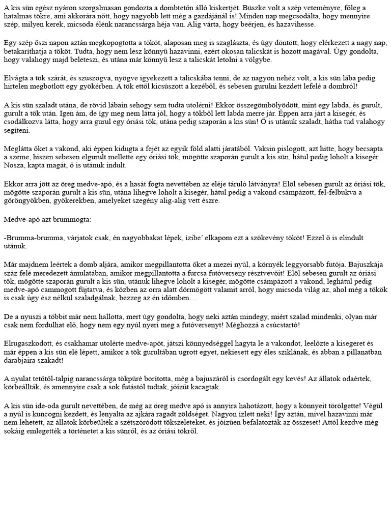 A Kis Sün És Az Óriási Tök | PDF