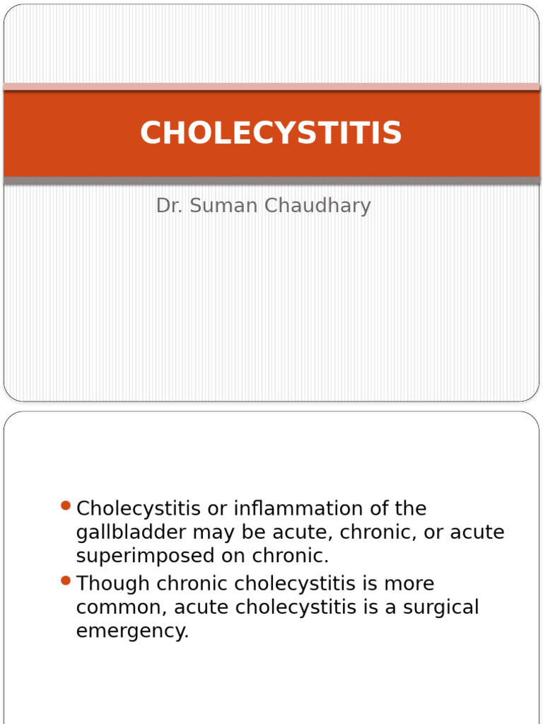 Understanding Cholecystitis Types | PDF | Gallbladder | Human Diseases ...
