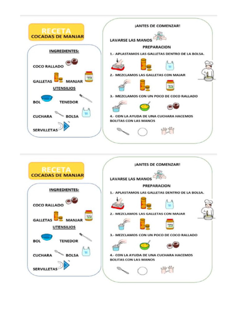 Receta de Cocadas | PDF