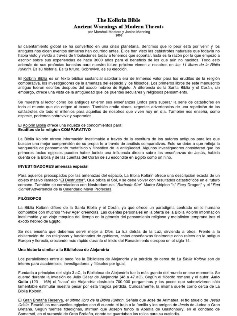 6a. - The Kolbrin Bible | PDF | Alejandria | Biblia