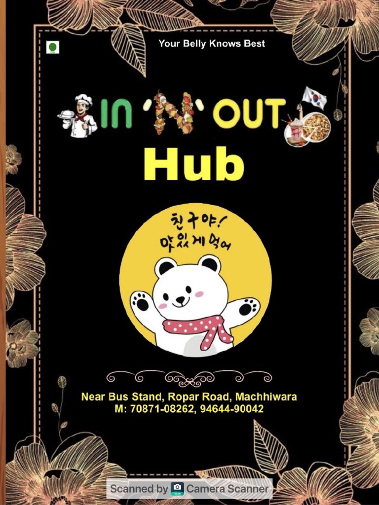 In N Out Hub New Menu | PDF