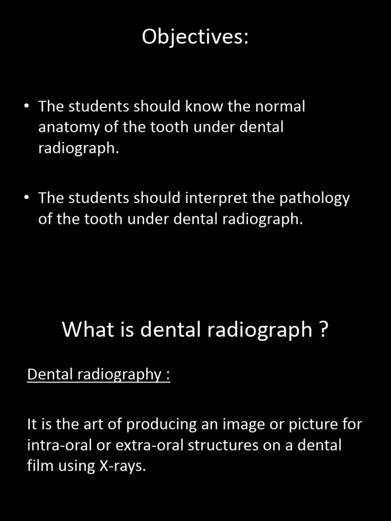 Dental Radiographic Interpretation Guide | PDF | Human Tooth ...