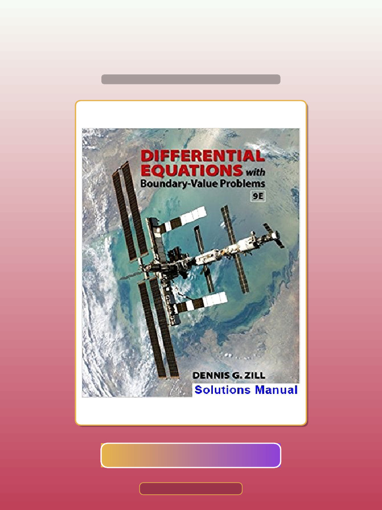 Differential Equations With Boundary Value Problems 9th Edition Zill ...