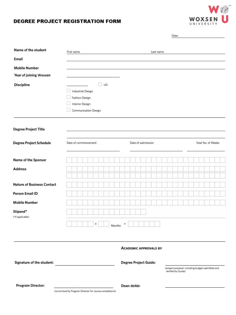 GP Registration Form SOAD Woxsen University Revised | PDF | Mentorship