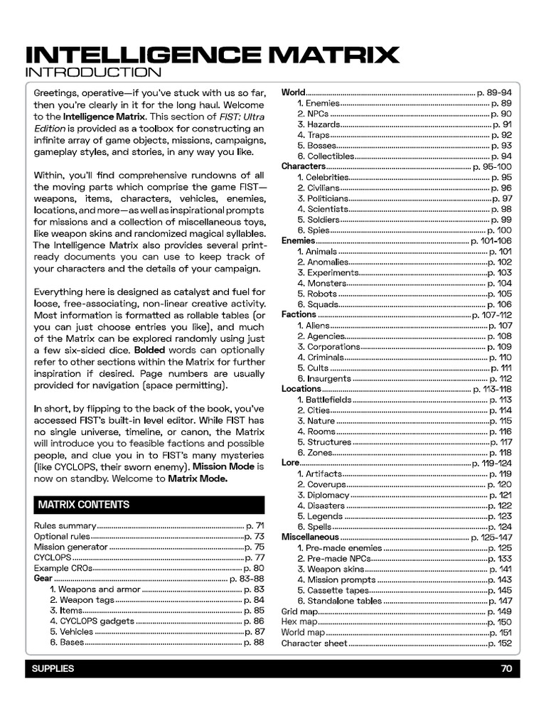 FIST: Ultra Edition Game Supplies Guide | PDF | Tabletop Games | Gaming